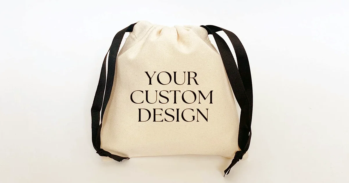 Personalized Drawstring Bags | RushCustomBoxes
