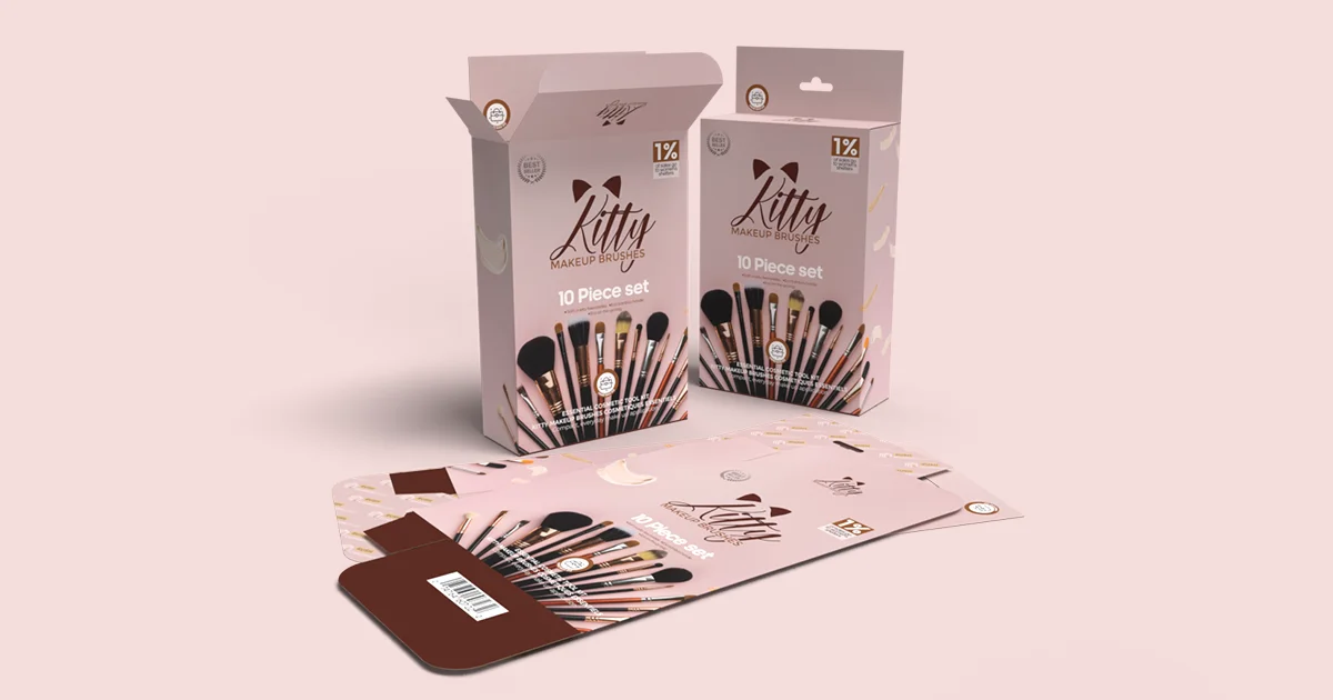 Custom Makeup Brush Boxes - Cosmetic Packaging | RCB