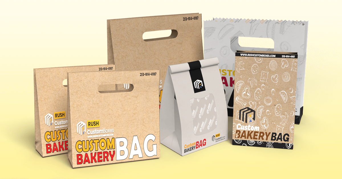 Custom Bakery Paper Bags — Printed Packaging | RCB
