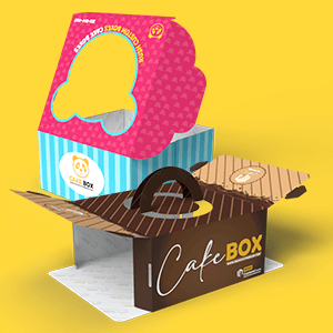 Custom Cake Boxes with Handles — Bakery Packaging | RCB