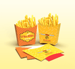 Custom French Fries Boxes, Pouches & Cone Holders | RCB