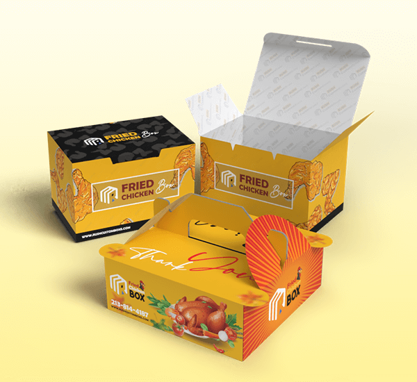 Custom Fried Chicken Boxes Meal Packaging Rcb