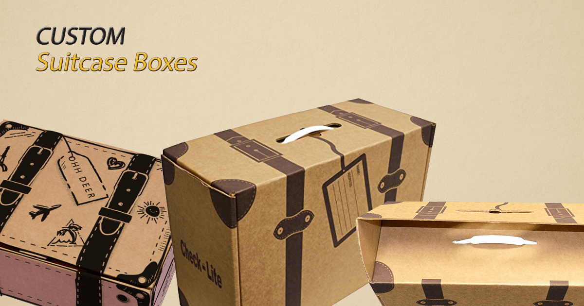 Custom Suitcase Boxes — Cardboard Boxes in Suitcase Style