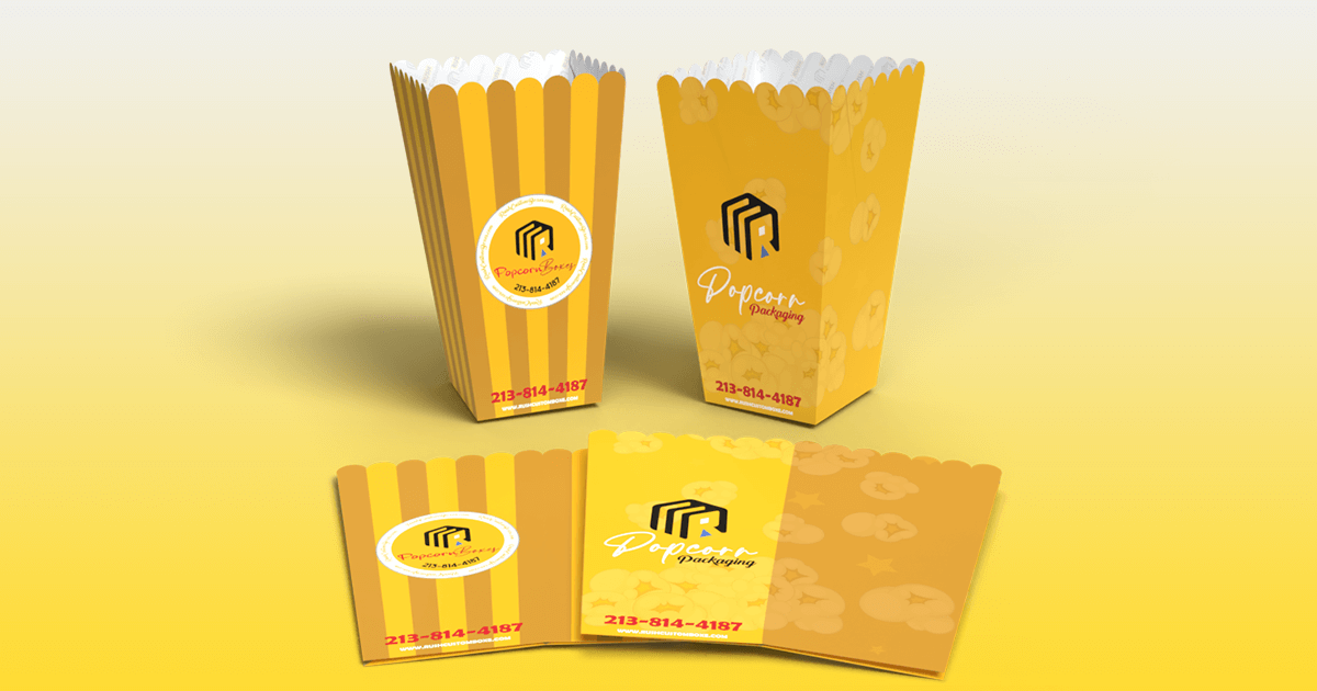 Custom Popcorn Boxes - Food Packaging | RCB