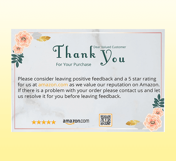 Thank You Note Printing - Custom Packaging Inserts | RCB